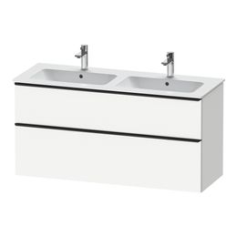 Duravit Waschtischunterschrank D-Neo 128x46,2cm, 1 Kast, 1 A, schwarz/wei&szlig; ma (DE43650BD180000)