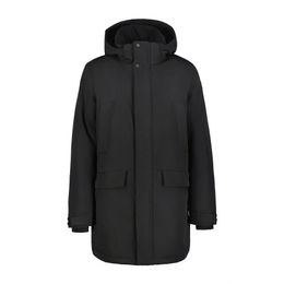 Funktionsparka Icepeak "H PARKA ALAMOS", Herren, Gr. 46, schwarz, Obermaterial: 100% Polyester. Futter: 100% Polyester. Wattierung: 100% Polyester, Jacken Funktionsparka, f&uuml;r sportliche Aktivit&auml;ten, aus Polyester, pflegeleicht