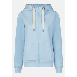 Sweatjacke SALZHAUT "Sweatjacke S&Ouml;&Ouml;TE", Damen, Gr. L, blau (light blau), Obermaterial: 55% Baumwolle CO. 45% Polyester PES., Sweatjacken Sweatjacke