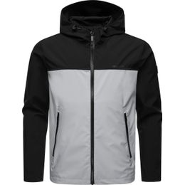 Softshelljacke Ragwear "Softshelljacke Shellwie Block", Herren, Gr. S, grau (light grau), Obermaterial: 100% Polyester PES. Obermaterial: Futter: 100% Polyester PES., Jacken Softshelljacke