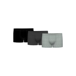 Boxershorts Seidensticker "Boxershort 3er Pack", Herren, Gr. XXL, bunt (schwarz, grau), Obermaterial: 95% Baumwolle CO. 5% Elasthan EL., Unterhosen Boxershorts