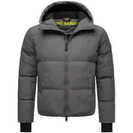 Steppjacke STONE HARBOUR "Winterjacke Tayroos XX", Herren, Gr. L, grau (anthrazit), Obermaterial: 100% Nylon NY. Obermaterial: Futter: 100% Polyester PES. 100% Polyester PES., Jacken Steppjacke
