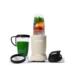 NUTRIBULLET Standmixer "Pro NB907MASN - kompakter Mixer, 900W, 2 Mixbecher (700 + 925ml), Sand", wei&szlig; (matt sand), B:14cm H:37,6cm T:14cm, Zerkleinerer, Dr&uuml;cken, drehen, mixen; starker Motor;Becher+Zubeh&ouml;r sp&uuml;lmaschinenfest, Standmixer