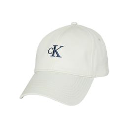 Baseball Cap Calvin Klein, Damen, whispering blau w, contrast logo, Web, Baumwolle, Caps Baseball Cap, mit Markenlogo