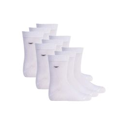Kurzsocken Tom Tailor "Socken 9er Pack", M&auml;dchen, Gr. 35-38, wei&szlig;, Obermaterial: 77% Baumwolle CO. 20% Polyamid PA. 3% Elasthan EL., Socken Kurzsocken