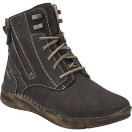 Stiefelette Josef Seibel "Conny 55, titan", Damen, Gr. 42, grau (titan), Obermaterial: 100% Rindsleder Leather cow., Schuhe Stiefelette