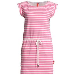 Midikleid SALZHAUT "Knielanges Kleid (Midi) PAPPNEES", Damen, Gr. XXL, EURO, rosa (sanftes wei&szlig;, blossom), Obermaterial: 50% Baumwolle CO. 50% Polyester PES., Kleider Midikleid