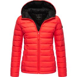 Steppjacke Marikoo "Steppjacke Lucy", Damen, Gr. XS, rot (neon coral), Obermaterial: 100% Nylon NY. Obermaterial: Futter: 100% Polyester PES. 100% Polyester PES., Jacken Steppjacke