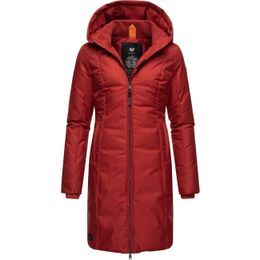 Wintermantel Ragwear "Wintermantel Amarri", Damen, Gr. XL, rot (rot23), Obermaterial: 100% Polyester PES. Obermaterial: Futter: 100% Polyester PES. 100% Polyester PES., M&auml;ntel Wintermantel