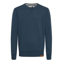 !Solid Longpullover SOLID "Sweatshirt SDTrip", Herren, Gr. 3XL, blau (ins bl mel), Obermaterial: 50% Baumwolle CO. 50% Polyester PES., Sweatshirts Longpullover