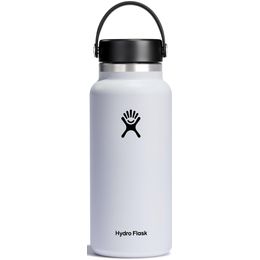 Trinkflasche Hydro Flask "32 OZ WIDE FLEX CAP", wei&szlig;, 946ml, Edelstahl, Kunststoff, Trinkflaschen, Trinkflasche, 946 ml