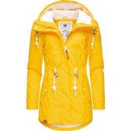 Regenjacke Ragwear "Regenmantel Monadis Rainy Intl.", Damen, Gr. XL, gelb, Obermaterial: 100% Polyester PES. Obermaterial: Futter: 100% Polyester PES. 100% Polyester PES., Jacken Regenjacke