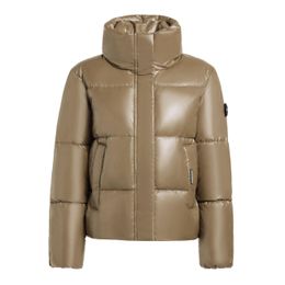 Winterjacke Khujo "Winterjacke Rinja2 Shiny", Damen, Gr. XS, braun (cane braun), Obermaterial: 100% Polyester PES. Obermaterial: Futter: 100% Nylon NY. 100% Polyester PES., Jacken Winterjacke