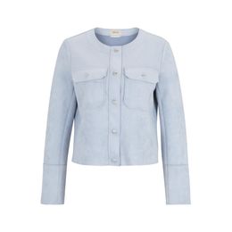 Jackenblazer Cartoon "Casual-Jacke mit Taschen", Damen, Gr. 36, blau (blau blizzard), Obermaterial: 90% Polyester PES. 10% Elasthan EL., Blazer Jackenblazer