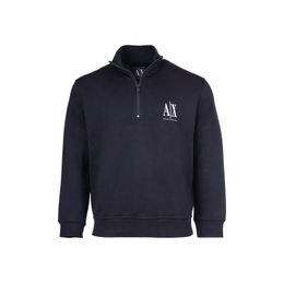 Sweatshirt Armani Exchange "Sweatshirt 1er Pack", Damen, Gr. M, blau (dunkelblau), Obermaterial: 79% Baumwolle CO. 17% Polyester PES. 4% Elasthan EL., Sweatshirts Sweatshirt