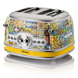 Ariete Toaster "156PO Positano", bunt (gemustert), B:32cm H:20,5cm T:99cm, Toaster, Toaster