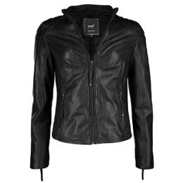 Lederjacke Maze "Lederjacke Water", Damen, Gr. S, schwarz, Obermaterial: 100% Lammleder LEL. Futter: 100% Polyester PES., Jacken Lederjacke
