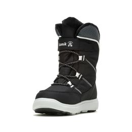 Winterstiefel Kamik "STANCE2", M&auml;dchen, Gr. 25, schwarz-wei&szlig; (schwarz, wei&szlig;, noir, blanc), Synthetik, Schuhe Winterstiefel