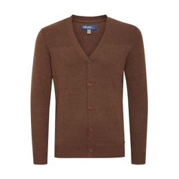 Cardigan Blend "Cardigan BHCaden", Herren, Gr. L, braun (mocca mix), Obermaterial: 100% Baumwolle CO., Strickjacken Cardigan