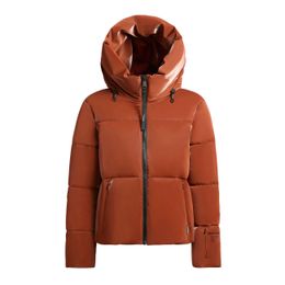 Steppjacke Khujo "Steppjacke Audrey Shiny", Damen, Gr. XS, braun (sienna braun), Obermaterial: 100% Polyester PES. Obermaterial: Futter: 100% Nylon NY. 100% Polyester PES., Jacken Steppjacke