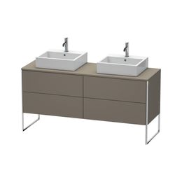 Duravit Waschtischunterschrank XSquare 160x54,8x77,8cm, 4 AZ, st, f Gr s-matt (XS4927B9090)