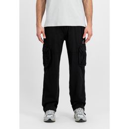 Cargohose Alpha Industries "Jet Pant", Herren, Gr. 30, Normalgr&ouml;&szlig;en, schwarz, Obermaterial: 100% Baumwolle; Futter: 100% Baumwolle, Hosen Cargohose