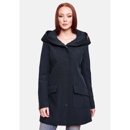 Winterjacke Marikoo "Marikoo Mayleen Damen Softshell Jacke B856", Damen, Gr. L, blau, Obermaterial: 95% Polyester PES. 5% Elasthan EL., Jacken Winterjacke