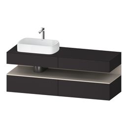 Duravit Waschtischunterschrank Qatego 160x55x60cm, T m/Gr m, Pl, Beck. li (QA4777091800000)
