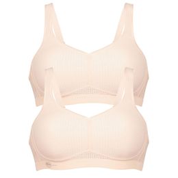 Sport-BH Anita "2er Pack Sport BH ohne B&uuml;gel Performance", Damen, Gr. 75, Cup F, rosa (smart rose smart rose), Obermaterial: 62% Polyamid PA. 21% Polyester PES. 17% Elasthan EL., BHs Sport-BH