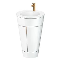 Duravit Waschtischunterschrank c-bonded Set Starck 1 56x86,4x60,5cm, st, IB, G b ge, we. hgl (S19512O04850010)