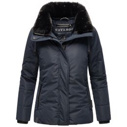 Winterjacke Navahoo "Winterjacke Frostii XIV", Damen, Gr. S, blau (navy), Obermaterial: 100% Polyester Pol. recyc.. Obermaterial: Futter: 100% Polyester PES. 100% Polyester Pol. recyc.., Jacken Winterjacke