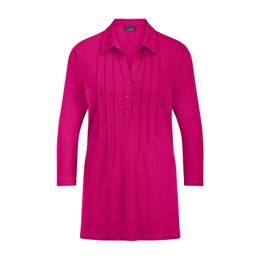 Tunika GOLDNER "Elegantes Blusenshirt mit Biesen", Damen, Gr. 48, pink, Obermaterial: 95% Viskose CV. 5% Elasthan EL., figurumspielend, Tuniken Tunika, stretchbequeme Jerseyqualit&auml;t