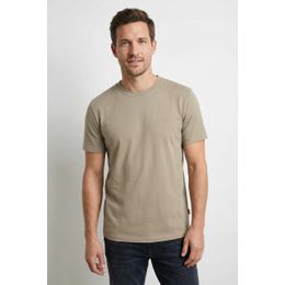 JOOP! T-Shirt JOOP JEANS "Alphis", Damen, Gr. S, medium beige, Single Jersey, Obermaterial: 100% Baumwolle, unifarben, regular fit, Rundhals, Shirts T-Shirt