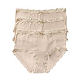 Taillenslip Nina von C. "3er Pack Damen Taillenslip Multiple Packs", Damen, Gr. 46, beige (nude), Obermaterial: 95% Modal CMD. 5% Elasthan EL., Unterhosen Taillenslip