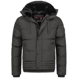 Winterjacke Alessandro Salvarini "A. Salvarini Herren Winterjacke AS281", Herren, Gr. S, grau (dunkelgrau), Obermaterial: 100% Polyester PES., Jacken Winterjacke