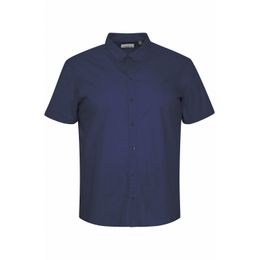 Kurzarmshirt Blend "Kurzarmhemd Herren Hemd", Herren, Gr. 5XL, blau (marineblaus), Obermaterial: 98% Baumwolle CO. 2% Elasthan EL., Hemden Kurzarmshirt