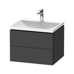 Duravit M&ouml;bel-Set L-Cube 60x48x48cm, m Hahnl., graph ma, 2 Schub. (LC6950O49490000)