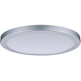 Paulmann LED Panel "Atria rund 300mm 16W 2.700K Chrom matt", grau (chromfarben), 1, &Oslash; 30cm H: 2cm, 1 Stk., Leuchten, Atria rund 300mm 16W 2.700K Chrom matt, LED Panel
