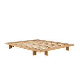 Bettgestell Karup Design "JAPAN BED Futonbett aus FSCzertifiziertem Massivholz, zeitlos, bequem", oiled oak, B:188cm H:20cm L:228cm, Betten, Bettgestell, Eiche, inkl. Lattenrost, ohne Matratze, Made in Europa