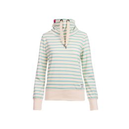 Sweatshirt SALZHAUT "Sweatshirt K&Oacute;&Oacute;VELJ&iquest;U", Damen, Gr. M, beige (beige aqua), Obermaterial: 80% Baumwolle CO. 20% Polyester PES., Sweatshirts Sweatshirt