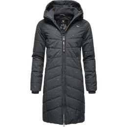 Steppmantel Ragwear "Steppmantel Dizzie Coat Print", Damen, Gr. XL, grau (dunkelgrau), Obermaterial: 100% Polyester PES. Obermaterial: Futter: 100% Polyester PES. 100% Polyester PES., M&auml;ntel Steppmantel