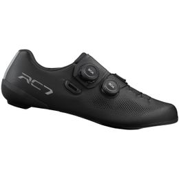 Fahrradschuh Shimano "Rennrad - Fahrradschuhe SH-RC703, schwarz", Herren, Gr. 39, schwarz, Obermaterial: 100% Kunstleder synt.leather., Schuhe Fahrradschuh