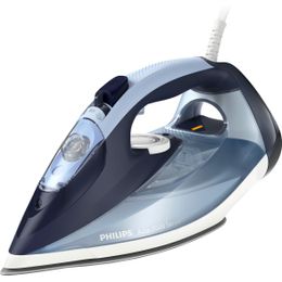 Philips Dampfb&uuml;geleisen "DST7020/20", blau (hellblau, dunkelblau), B:13cm H:15,4cm T:32cm, B&uuml;geleisen, SteamGlide Plus B&uuml;gelsohle, 300 ml Wassertank, 250 g Dampfsto&szlig;, Dampfb&uuml;geleisen