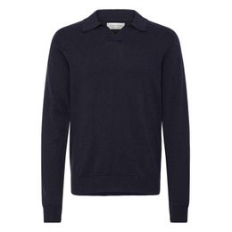 Longsleeve Casual Friday "Strickpullover CFBells", Herren, Gr. M, blau (schwarz navy), Obermaterial: 50% Baumwolle CO. 50% Lyocell CLY., Shirts Longsleeve