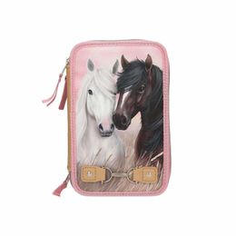 Buntstift Depesche "3-Fach Federtasche Dusty Rose Miss Melody 20 x 13 x 7,5 cm rosa", Kinder, rosa, Kunststoff, Stifte Buntstift