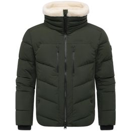 Steppjacke STONE HARBOUR "Steppjacke Ansello XX", Damen, Gr. L, gr&uuml;n (schwarz olive), Obermaterial: 100% Polyester PES. Obermaterial: Futter: 100% Polyester PES. 100% Polyester PES., Jacken Steppjacke