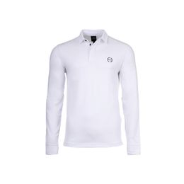 Poloshirt Armani Exchange "Poloshirt", Herren, Gr. S, wei&szlig;, Obermaterial: 96% Baumwolle CO. 4% Elasthan EL., Shirts Poloshirt