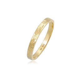 Silberring Elli "Ring Bandring Partnerring Basic Organic Look 925 Silber" Gr. 54, gold, Fingerringe, Damen, 54, Silber 925 (Sterlingsilber), Silberring