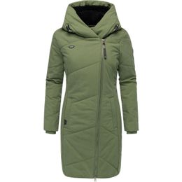 Wintermantel Ragwear "Wintermantel Gordon Long", Damen, Gr. M, gr&uuml;n (olive leaf25), Obermaterial: 74% Baumwolle CO. 26% Nylon NY. Obermaterial: Futter: 100% Polyester PES. 100% Polyester PES., M&auml;ntel Wintermantel