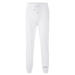 Jogginghose YEAZ "Jogginghose CHALEX", Herren, Gr. M, US, wei&szlig;, Obermaterial: 85% Baumwolle CO(Bio). 15% Polyester PES., Hosen Jogginghose
